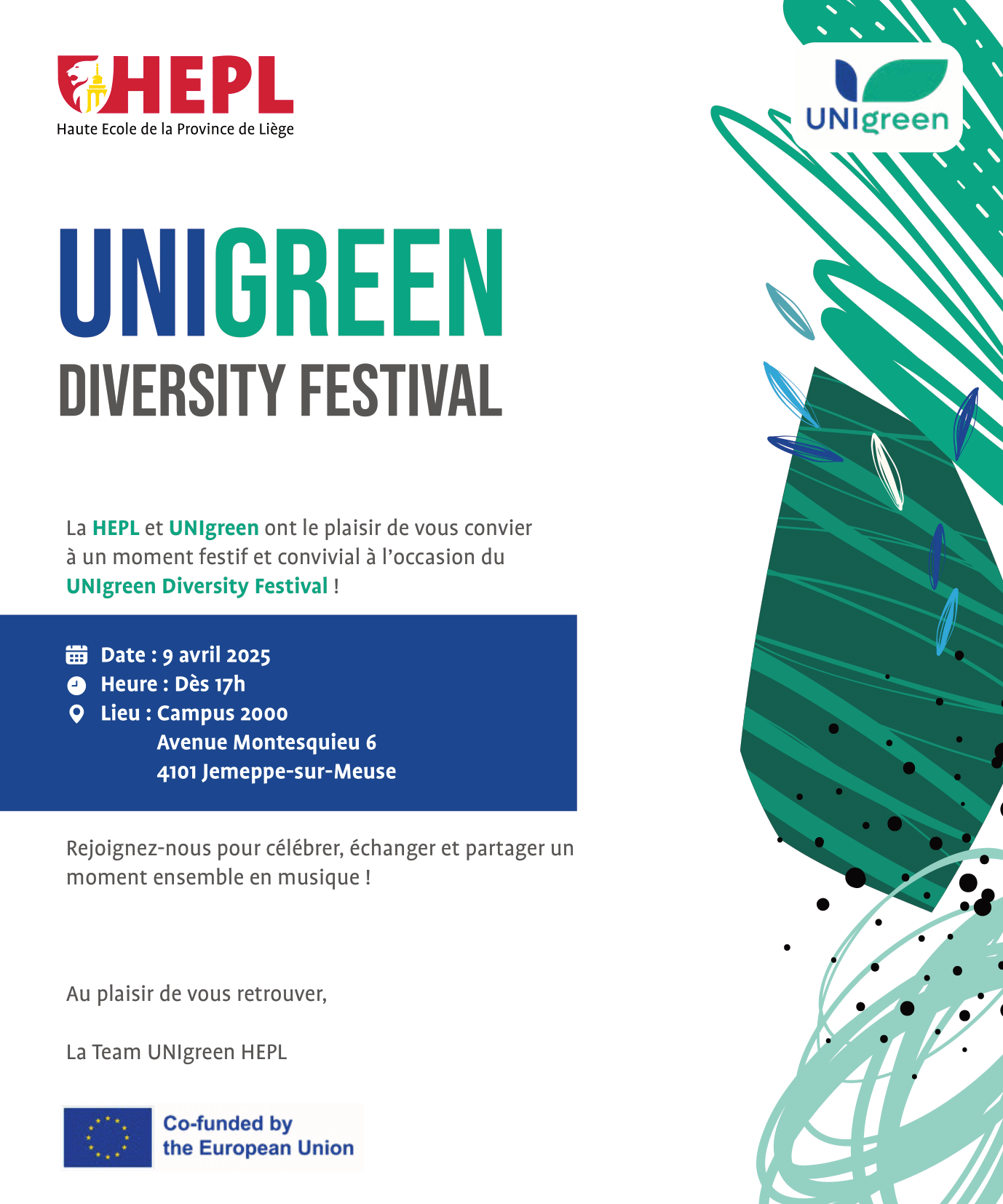 Un festival UNIgreen axé diversité | HEPL